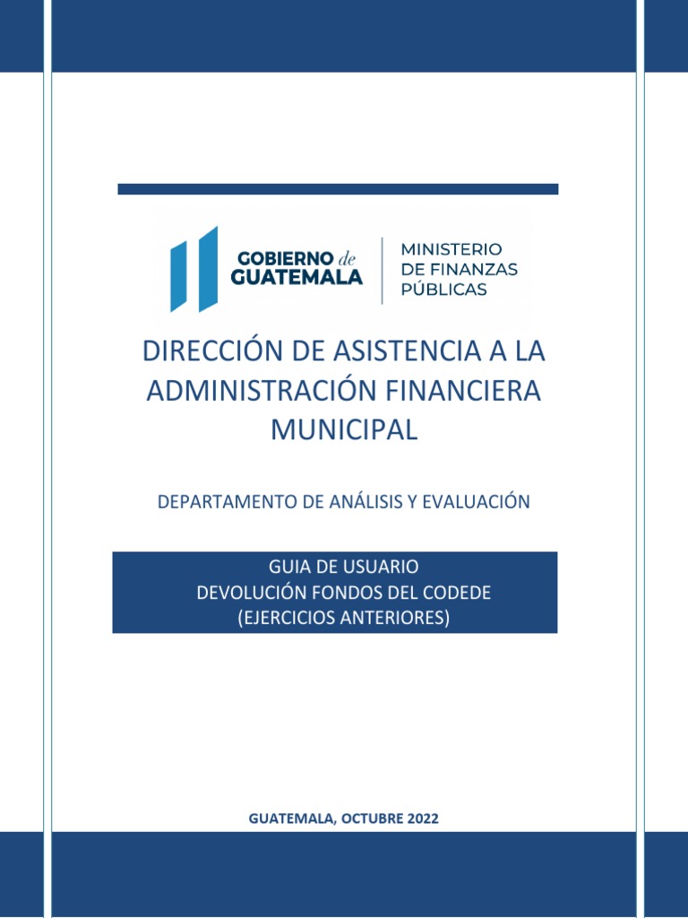 Guia de Devolucion Fondos de Codede Ejercicios Anteriores 3 | PDF
