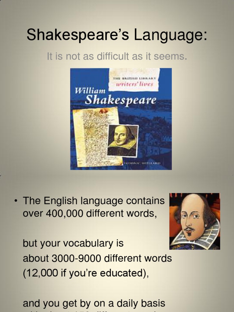 Shakespeare’s Language | Thou | English Language
