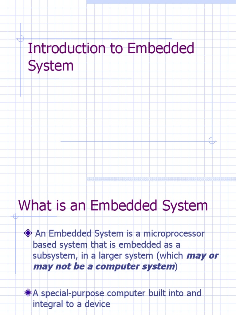 Introduction To Embedded System | PDF