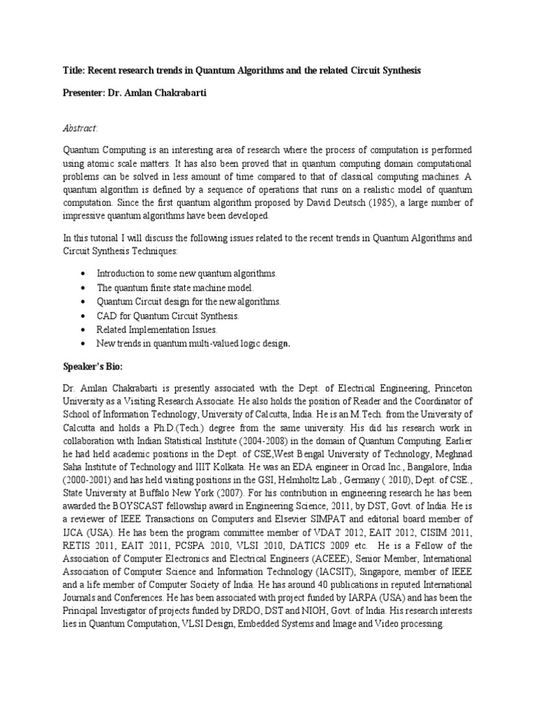QC Tutorial | Download Free PDF | Algorithms | Computing