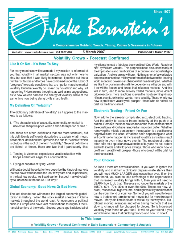 Jake Bernstein 5 Mar 2007 | PDF