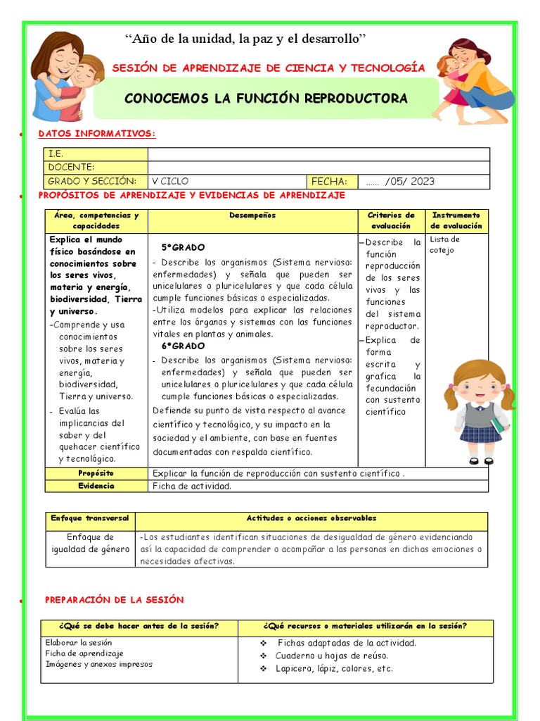 Ses - Juev-Cyt-Conocemos La Función Reproductora | PDF