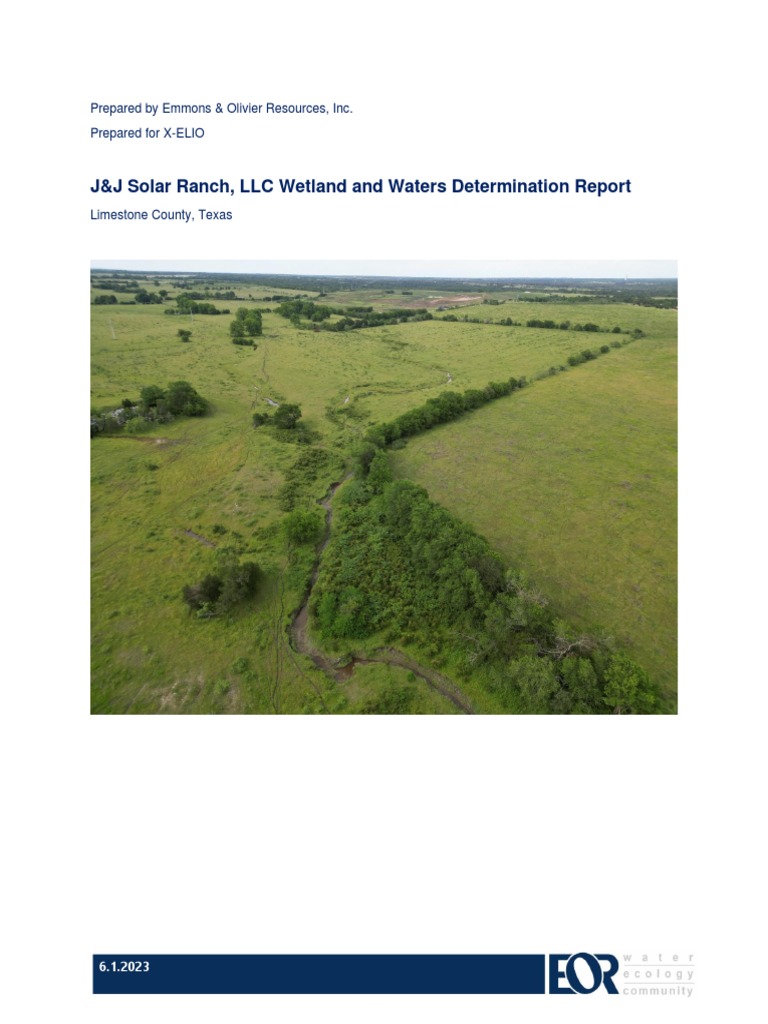 Wetland Delineation Report J&J Solar | PDF | Wetland | Earth Sciences