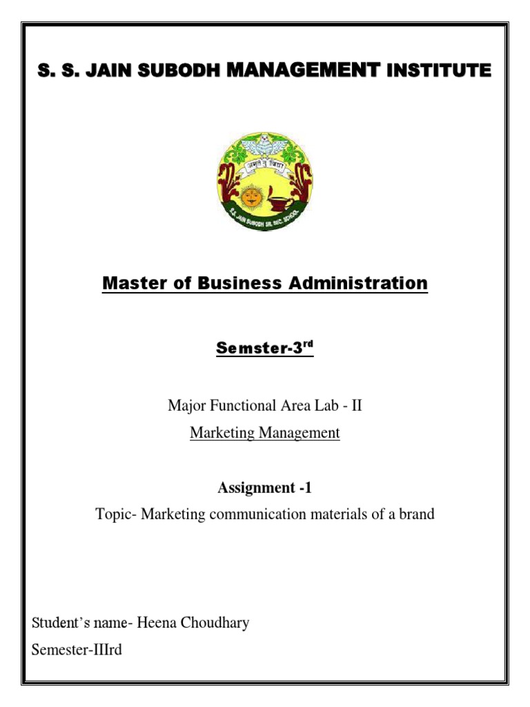Marketing Assignment | PDF