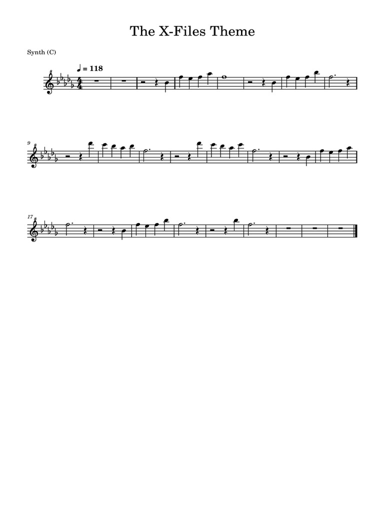 The X-Files Theme | PDF