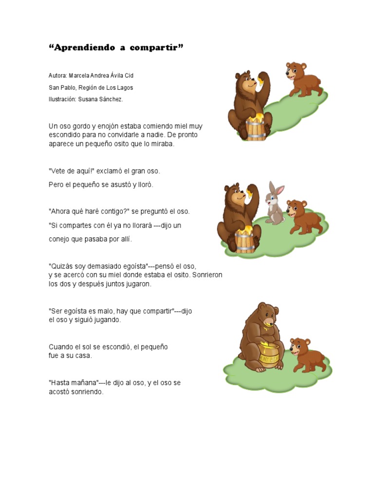 El oso y el arte de compartir | PDF