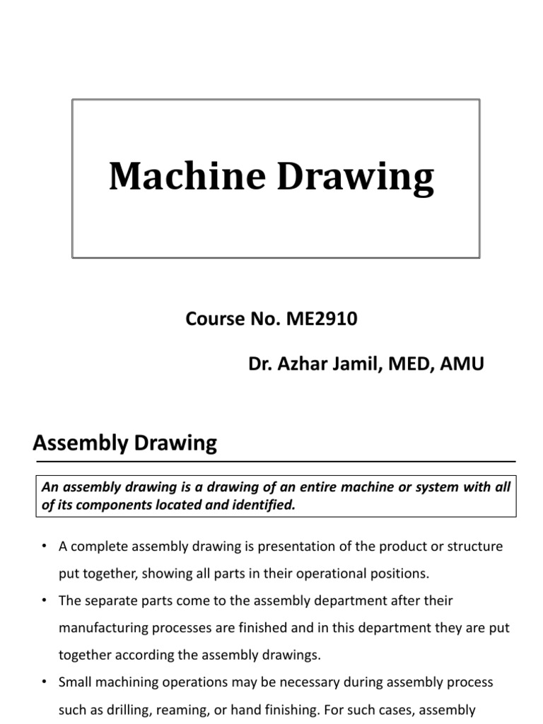Machine Drawing Lab | PDF