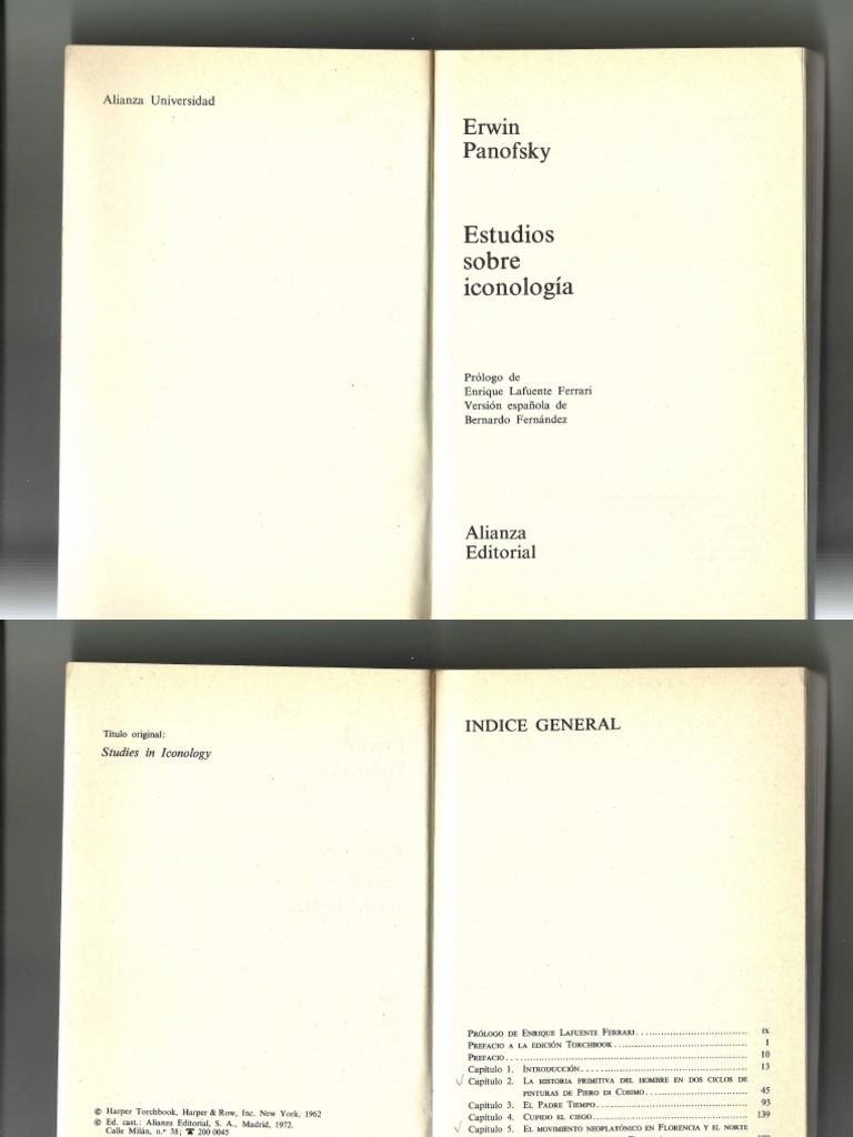 PANOFSKY, Erwin_Estudios sobre Iconología | PDF