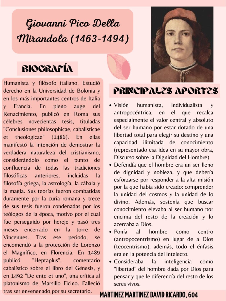 Giovanni Pico Della Mirandola - 20230817 - 111339 - 0000 | PDF