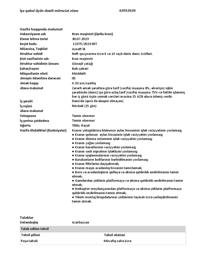 Daten#Bersicht - Kran Ma#Inisti (Qollu Kran) | PDF