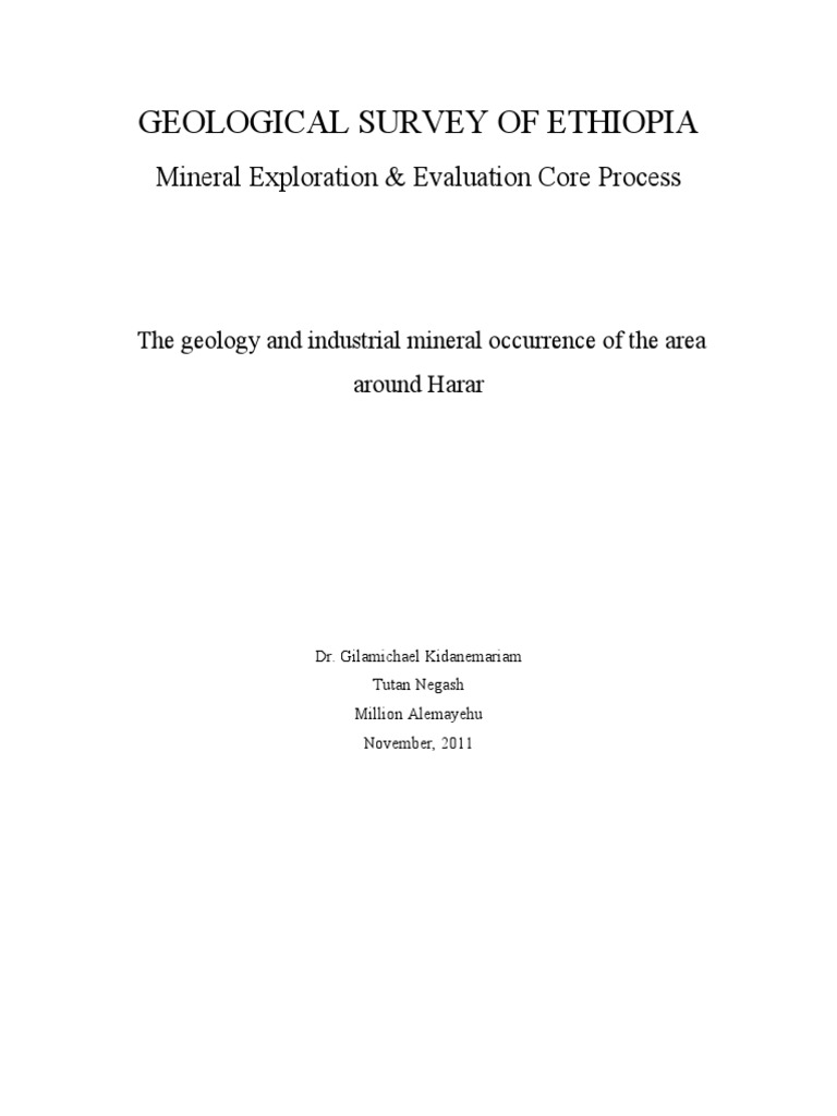 Geological Servey of Ethiopia | PDF