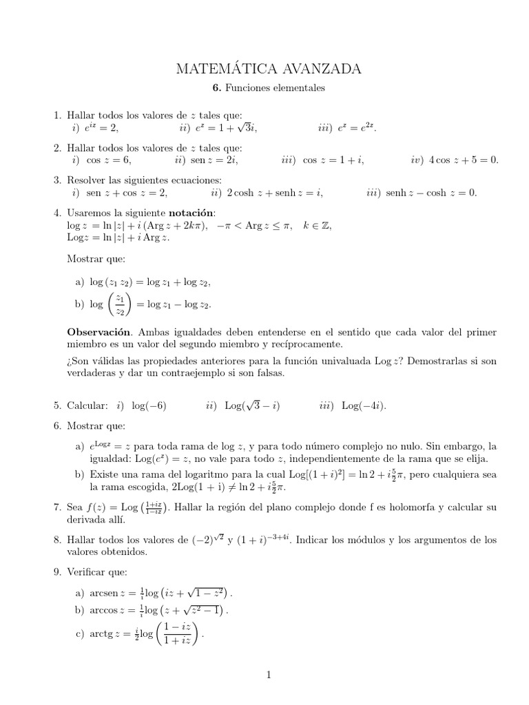 tp6 2023 | PDF | Matemáticas | Objetos matemáticos
