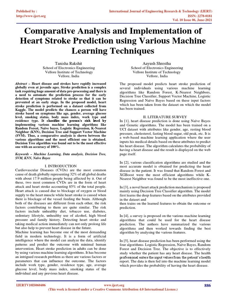 Comparative Analysis and Implementation of Heart Stroke Prediction ...