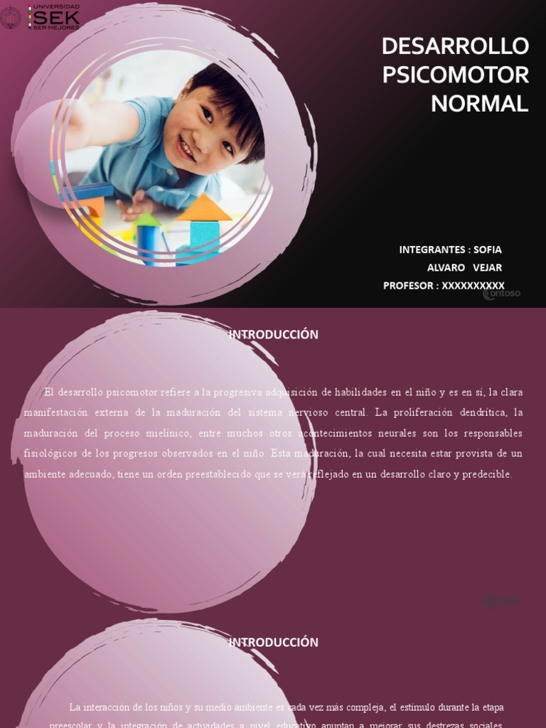 Desarrollo Psicomotor Normal Hitos | PDF | Bienestar | Ciencia y matemática