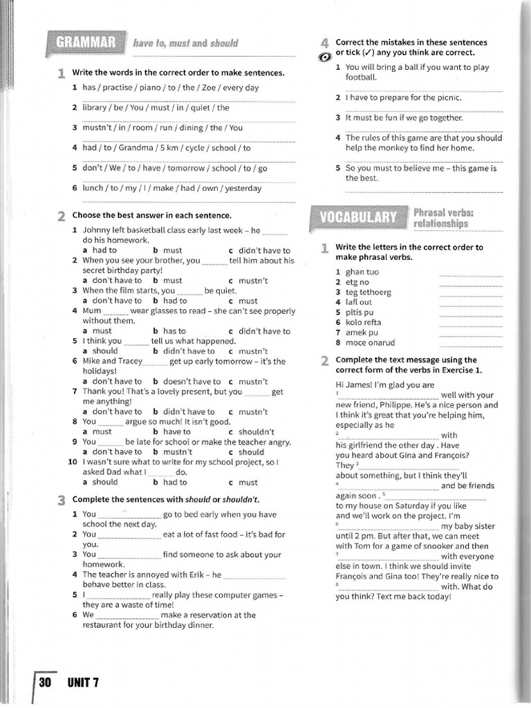 Modals and Phrasal Verbs: Relationships | PDF