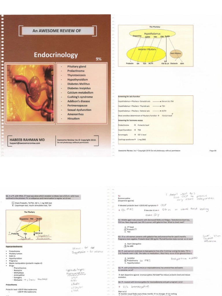 Endocrinology Nelson Paeds Mcqs | PDF