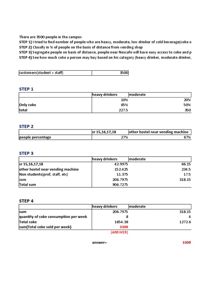 Guesstimate 2 Solution | PDF