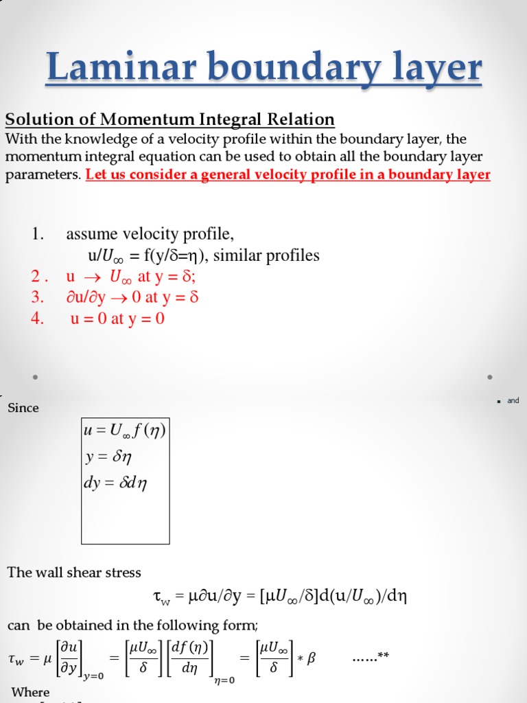 Lect.2 Laminar Boundary Layer (2) | PDF
