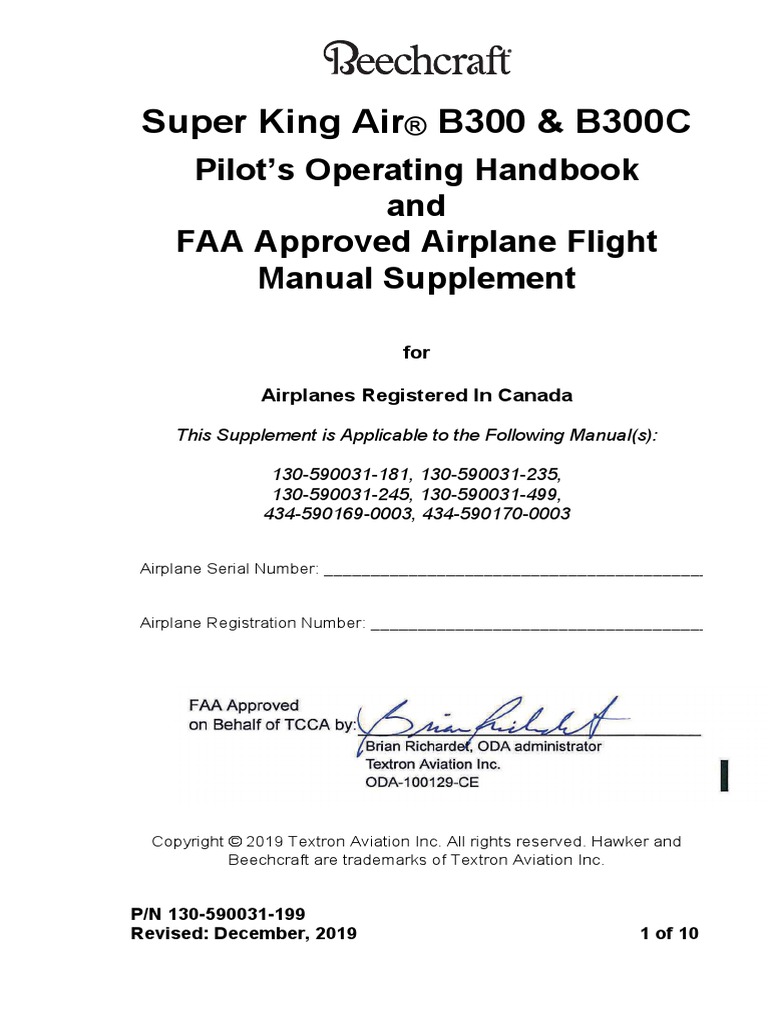 FAA Approved Airplane Flight | PDF