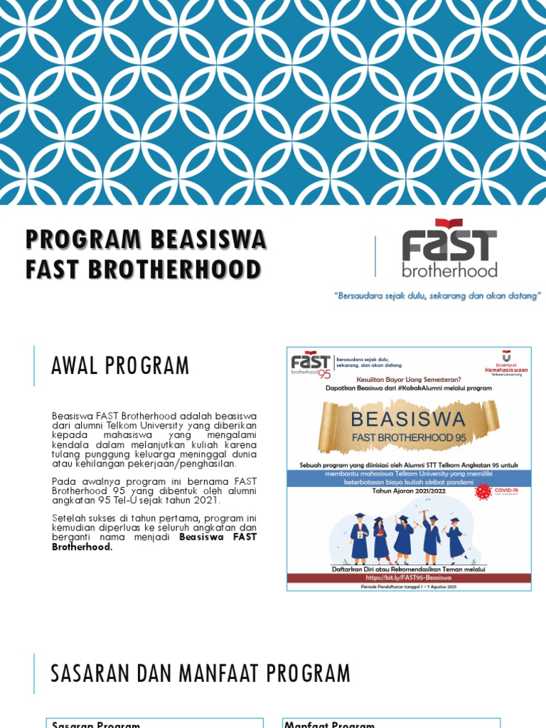Program Beasiswa FAST Brotherhood | PDF