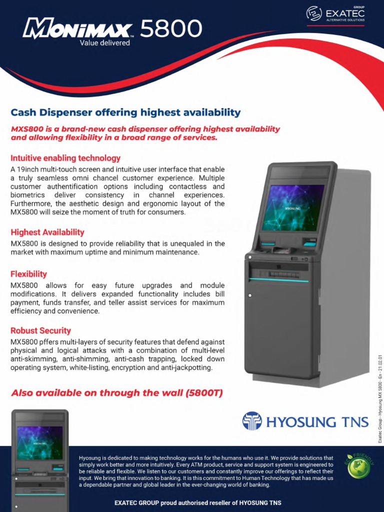 Hyosung Monimax 5800 | PDF