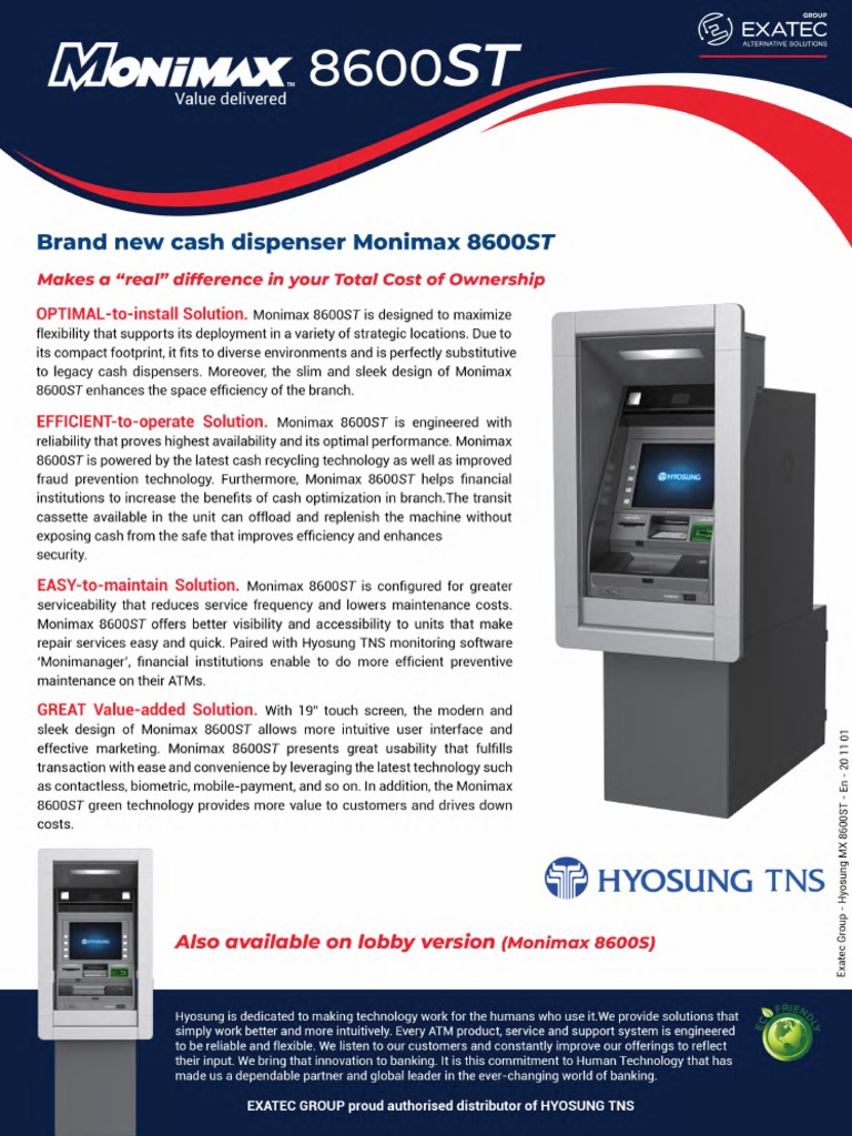 Hyosung Monimax 8600ST | PDF