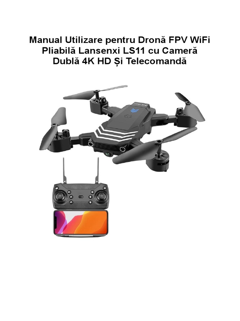 Manual Utilizare Drona LS11 HD | PDF