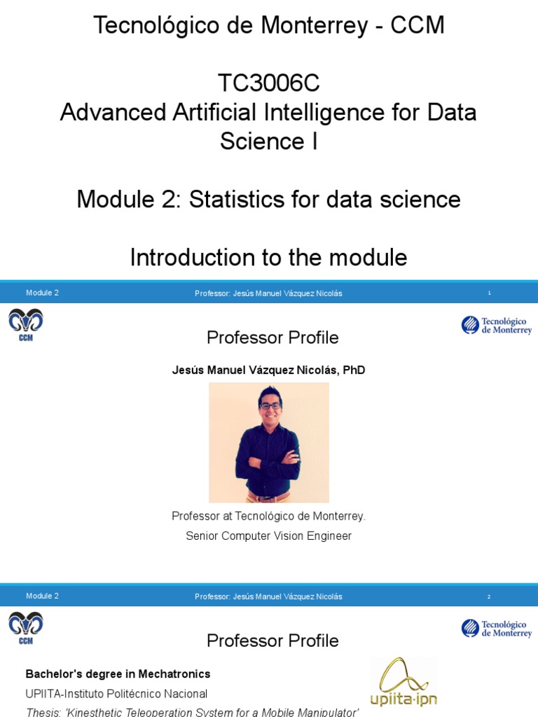 Class 1 - Introduction To The Module | PDF | Artificial Intelligence | Intelligence (AI) & Semantics