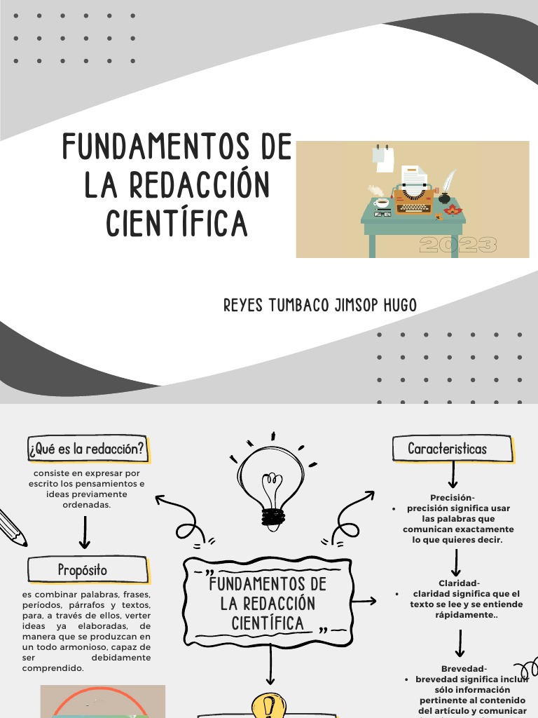 Fundamentos de La Redacción Científica | PDF