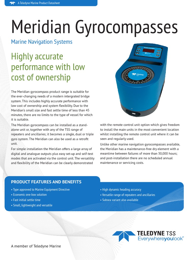Teledyne TSS Meridian Surveyor Gyro | PDF | Power Supply | Surveying