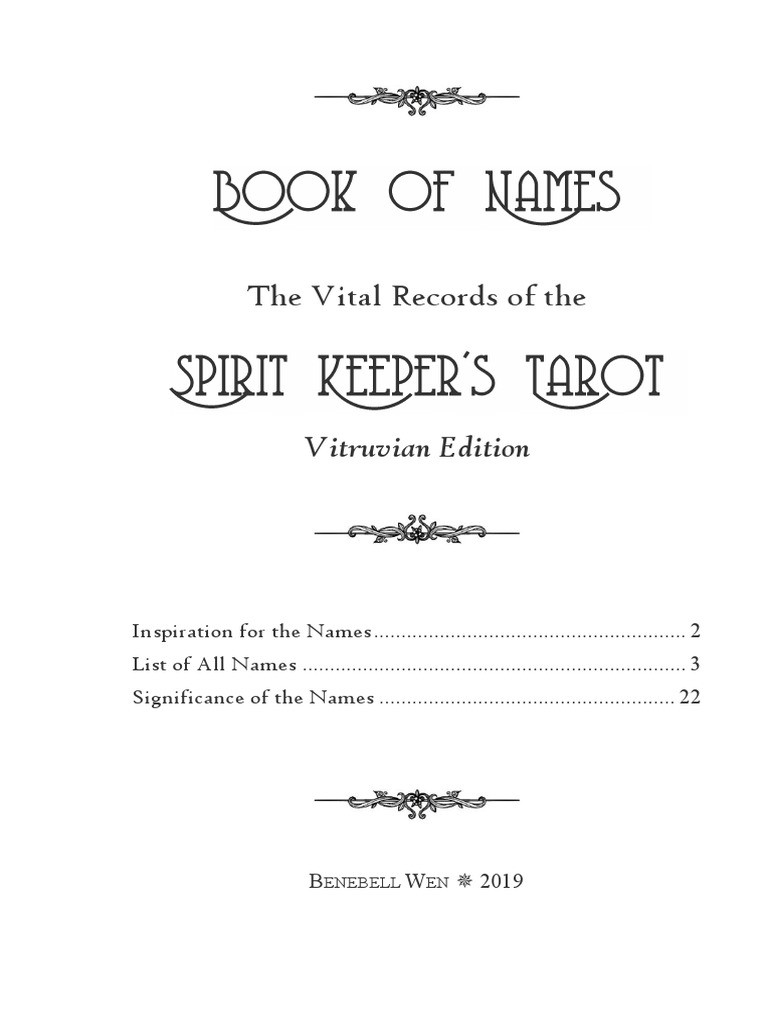 Divine Names for Spirit Keepers | PDF | Divinity | Deities