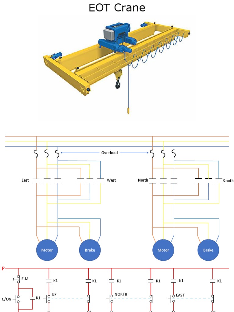 EOT Crane Power & Control Diagram | PDF