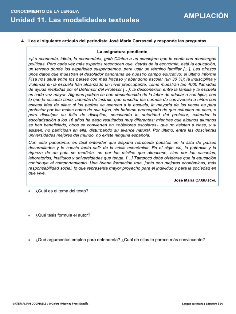 Actividad Texto Argumentativo | PDF