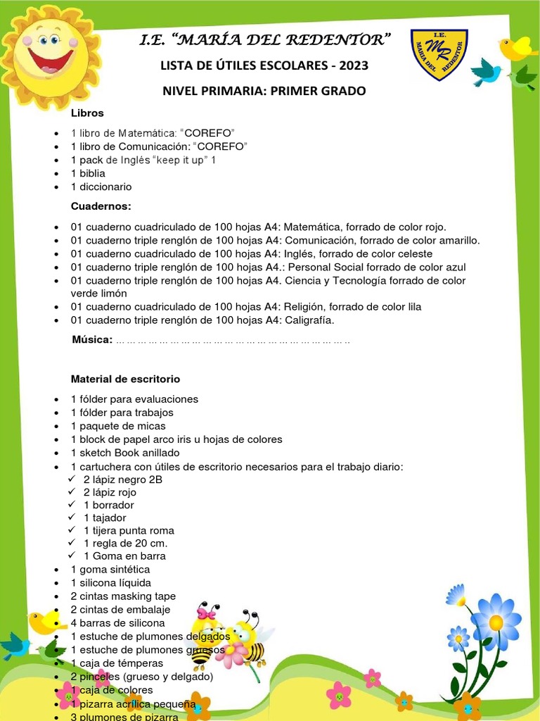 1er Grado Pdf