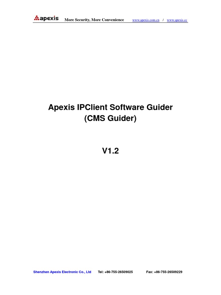 Apexis - CMS User Manual - V1.2 | Download Free PDF | User (Computing) | File Transfer Protocol