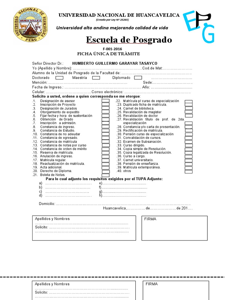 Formato 001 2016 Fut-Unh | PDF