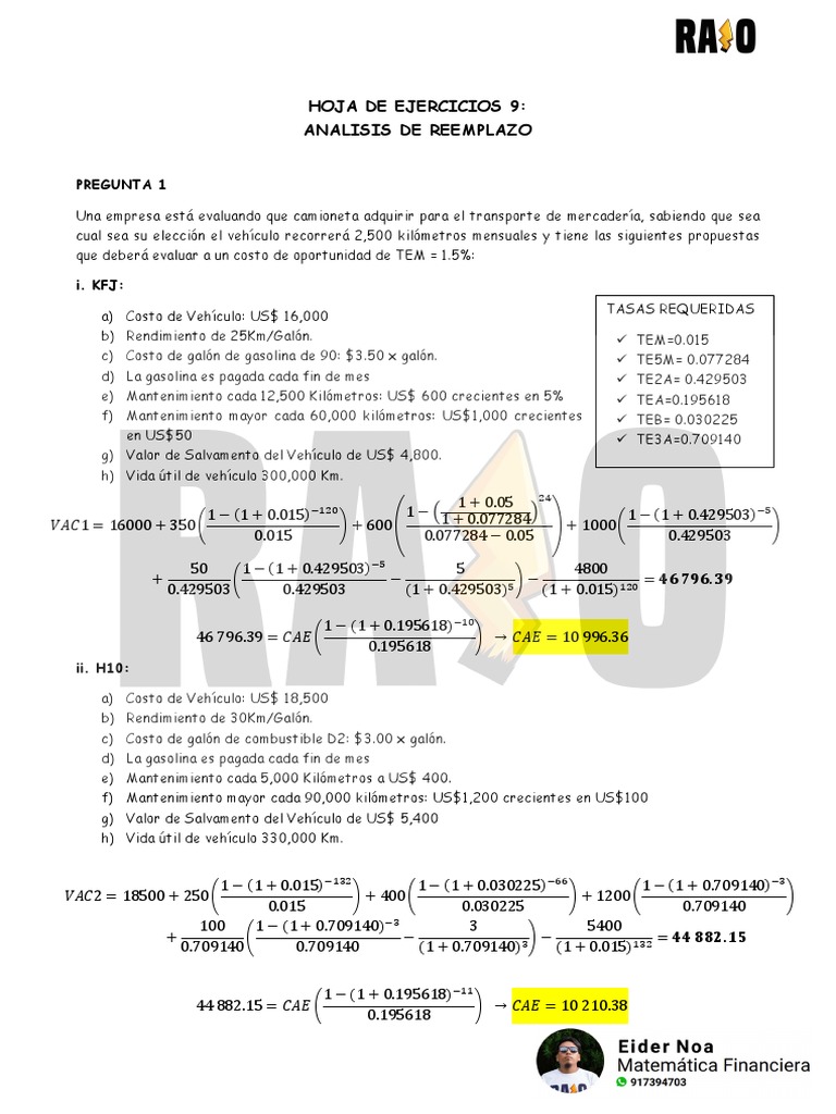 Eider Mate Fi Seman 10 Hoja de Ejercicios 2023 1 Solucion | PDF
