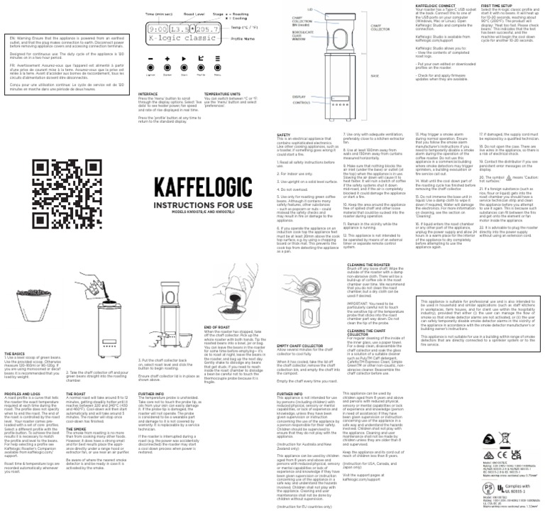 Kaffelogic Nano 7 Instructions 20 Dec 2022 | PDF | Manufactured Goods