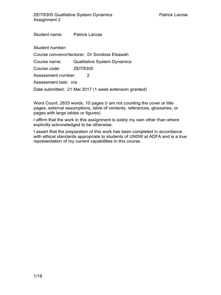 Larose z5003279 8305 Assignment 2 v1.0 | PDF