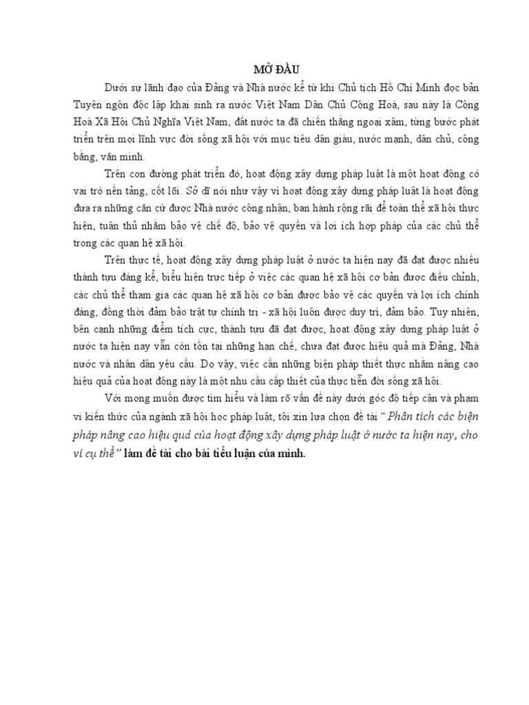 Tiểu luận 1 XHHPL | PDF