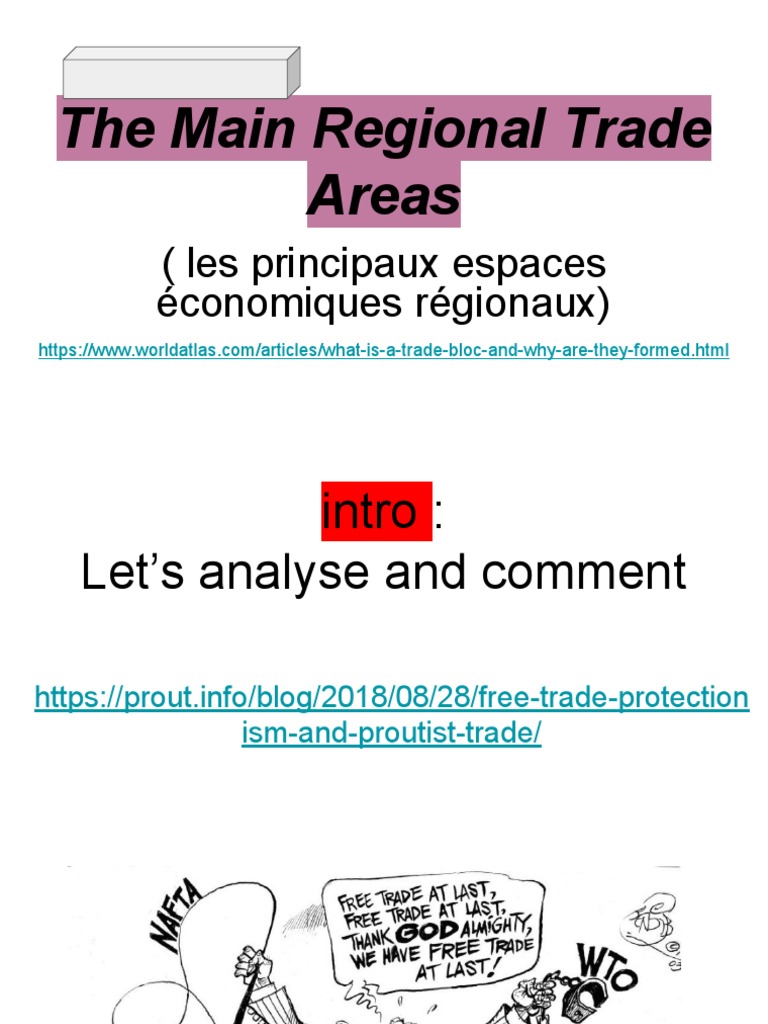 The Main Regional Trade Areas | PDF