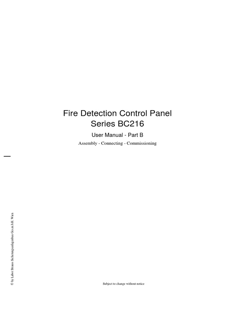 BC216 Manual Part B | PDF