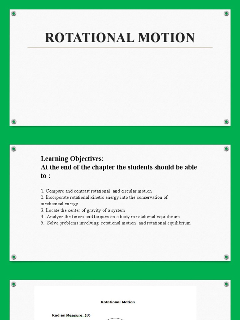 6rotational Motion Torque Module | PDF
