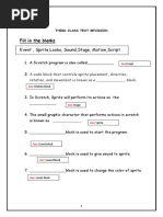 Scratch Worksheet | PDF | Scratch (Programming Language) | Computer Science