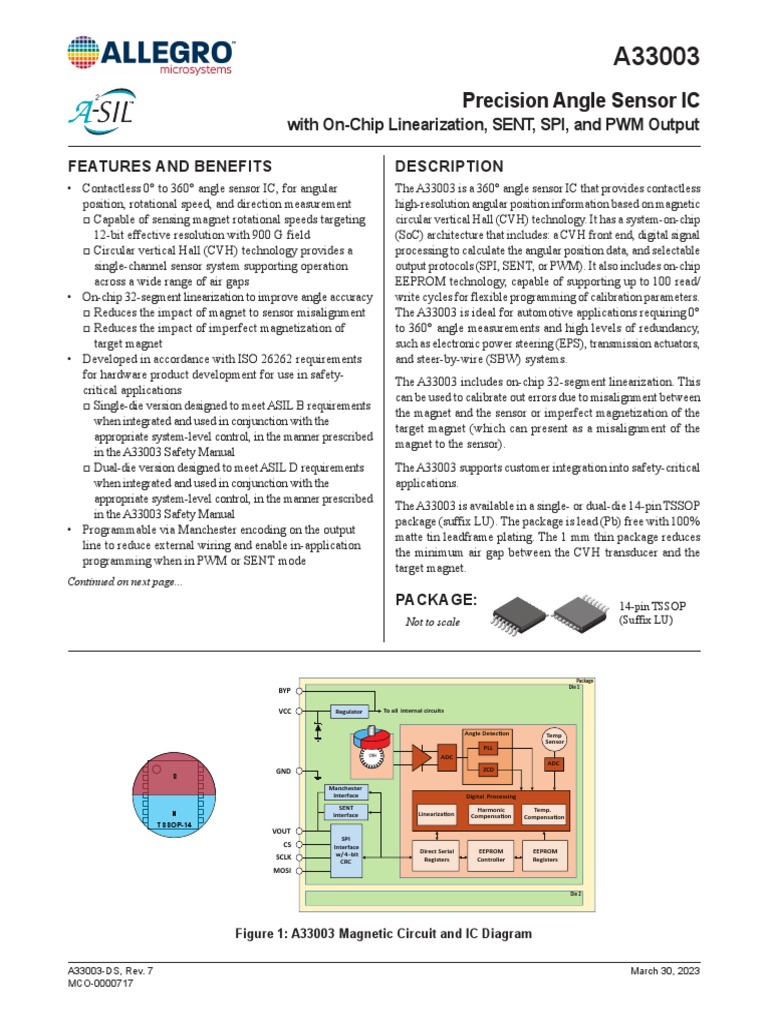 A33003 Datasheet | PDF | System On A Chip | Logic Gate
