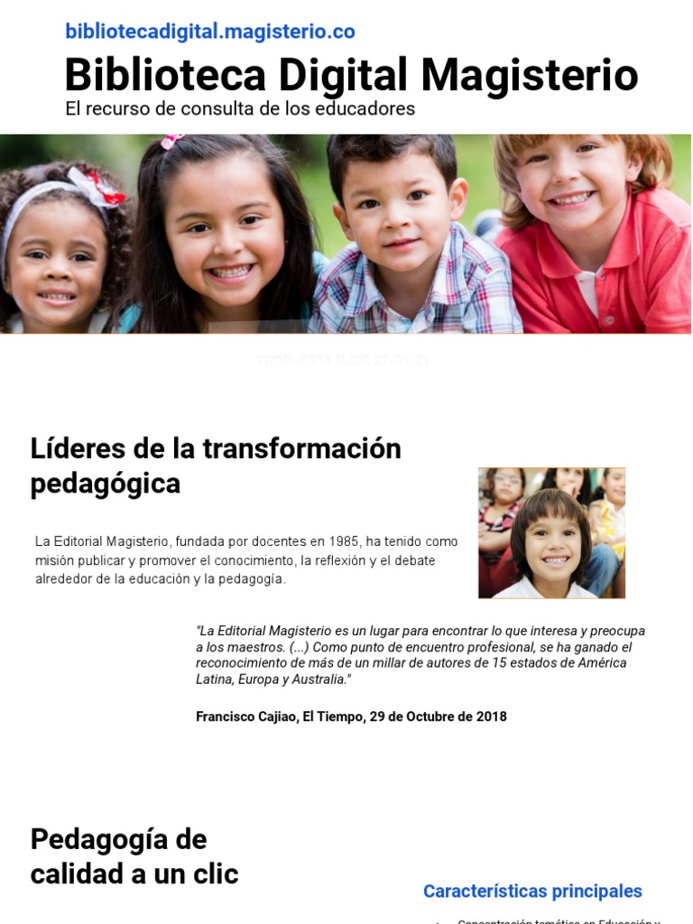 Biblioteca Digital Magisterio | PDF | Libreria digital | Enseñando