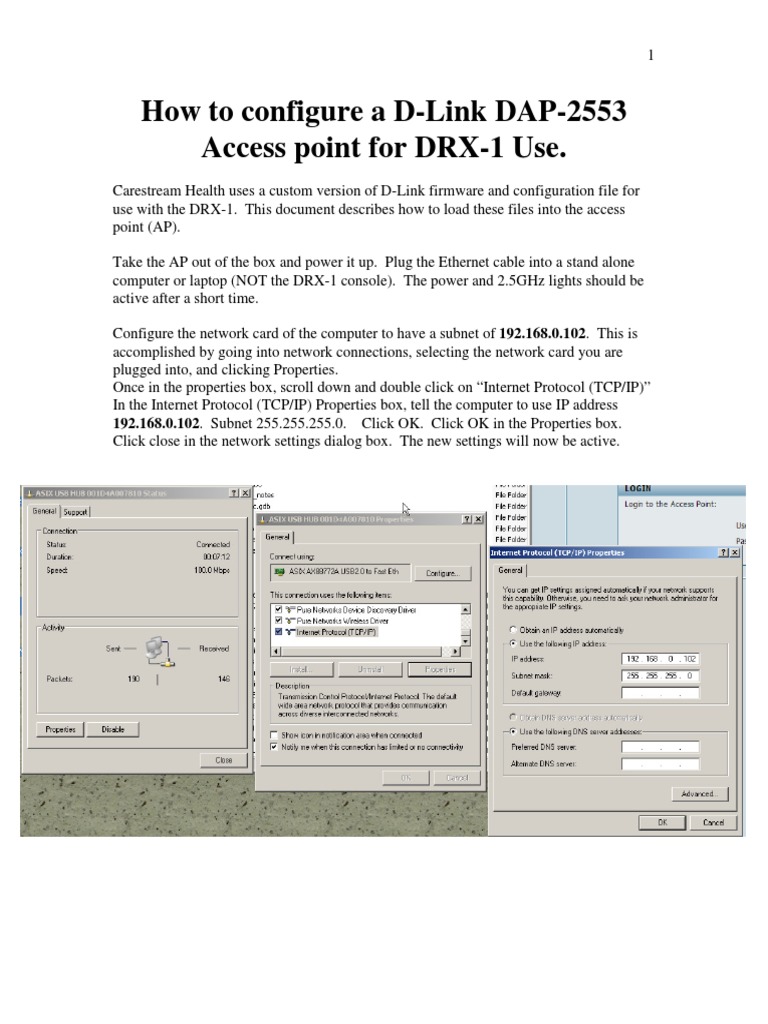 How To Configure A DLink in The Field | PDF | Computer Network | Wireless Access Point