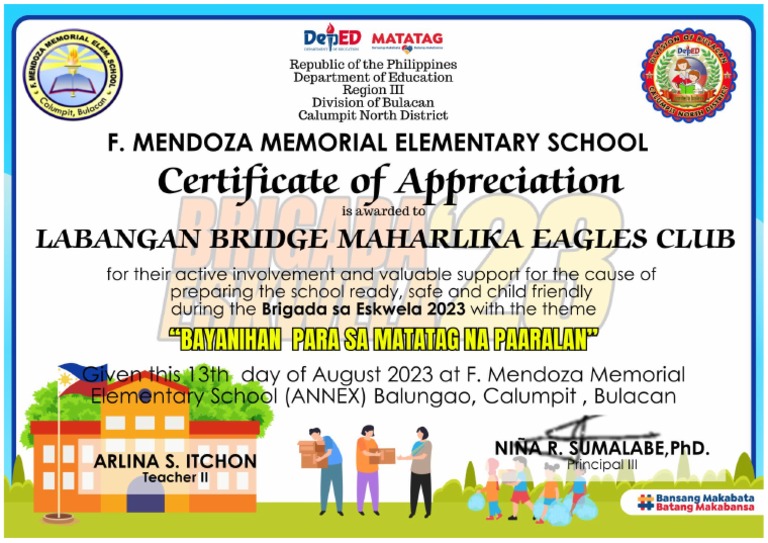 Brigada Certificate | PDF