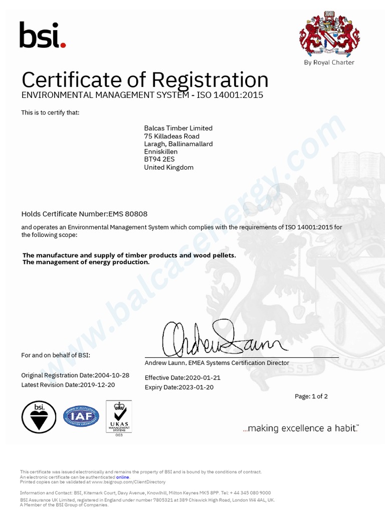 ISO 14001 Environment Management Watermark | PDF | Consumer Protection ...