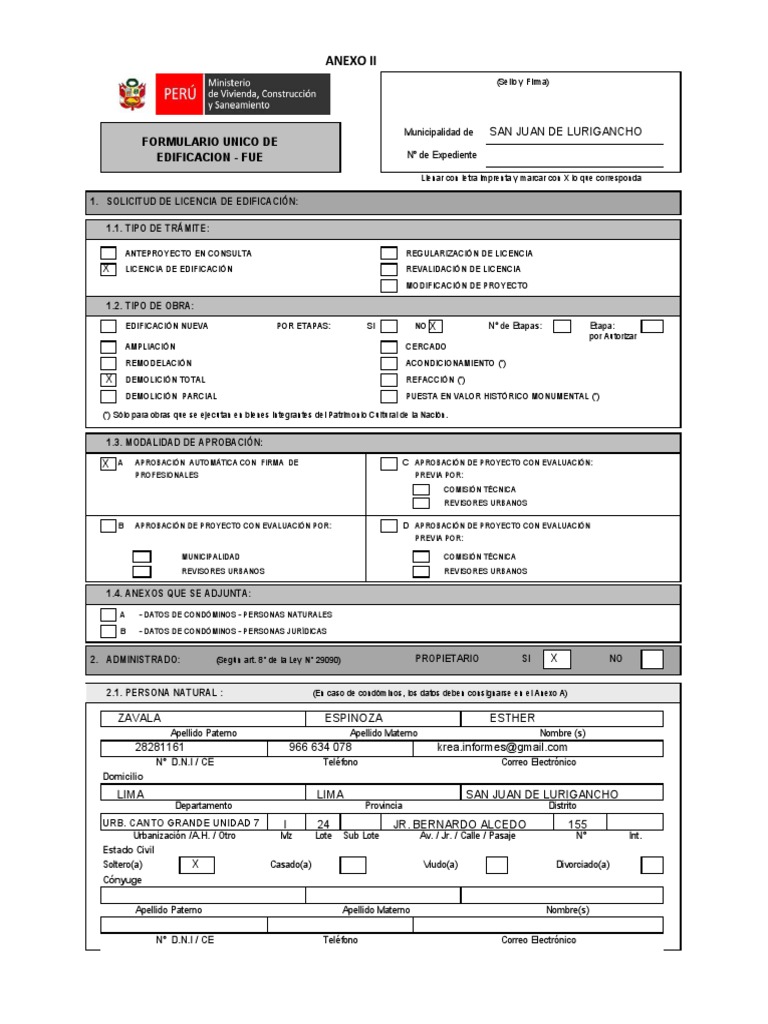 Formato Fue para Licencia Municipal | Descargar gratis PDF | Póliza de seguros | Propiedad